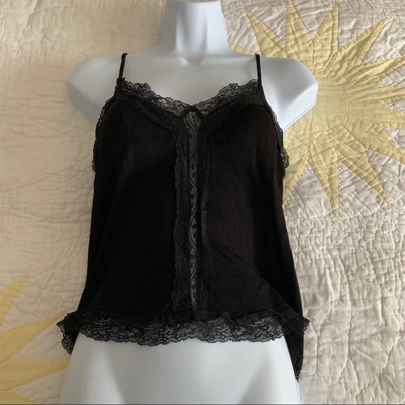 Zara | Tops | Zara Lace Trim Cami | Poshmark